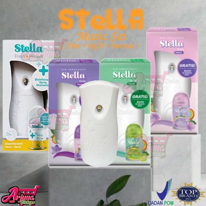 Jual Stella Matic Alat + Refil 225 Ml Pengharum Ruangan Otomatis Di ...