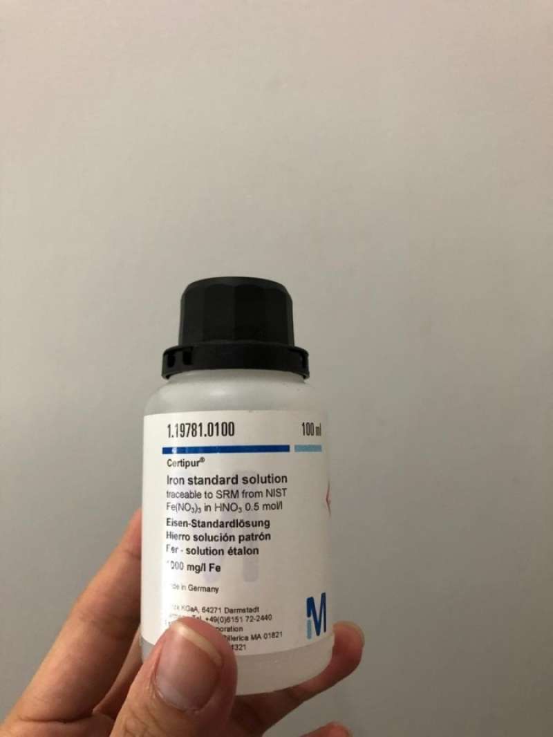 Promo Larutan Standar Besi, Iron (fe) Standard Solution, Merck, 100 Ml ...