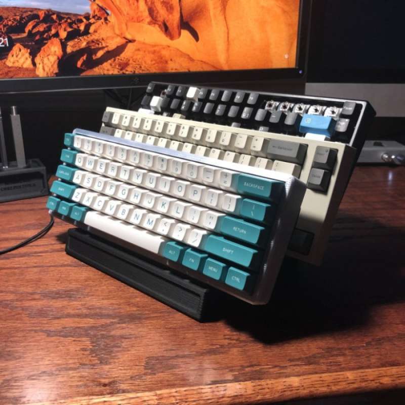 Jual 3 Slot Dudukan Stand Display Mechanical Keyboard Holder - 3d ...