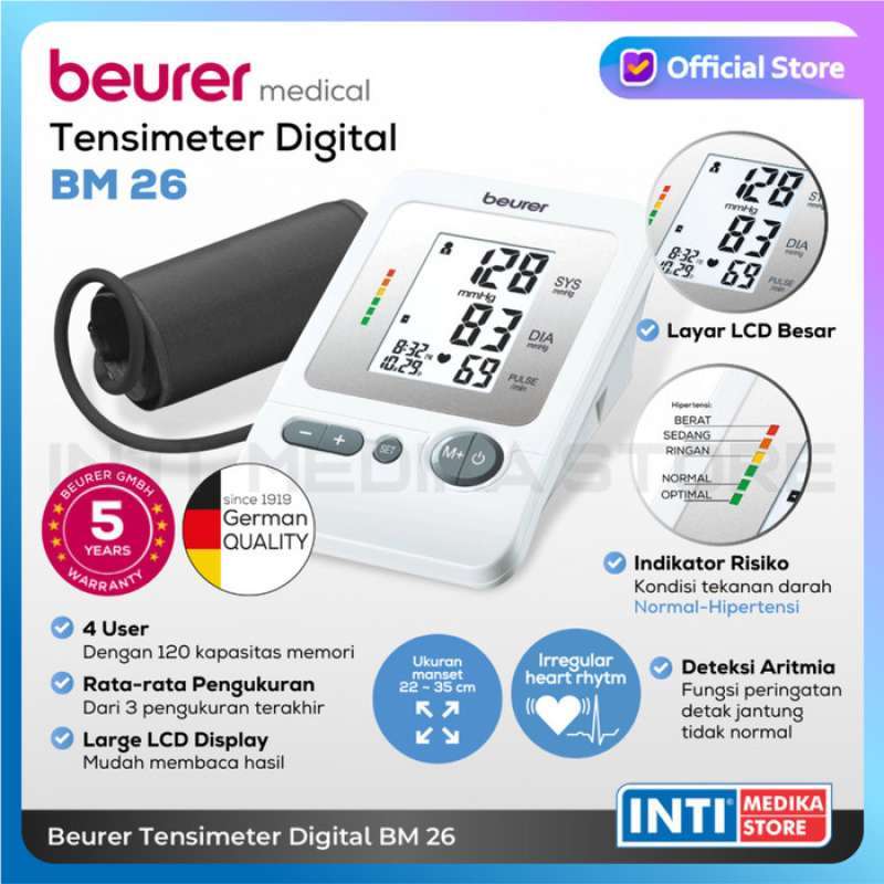 Promo Beurer - Tensimeter Digital Bm26 | Tensi Digital Beurer Diskon 33% Di Seller Lucky_vania ...