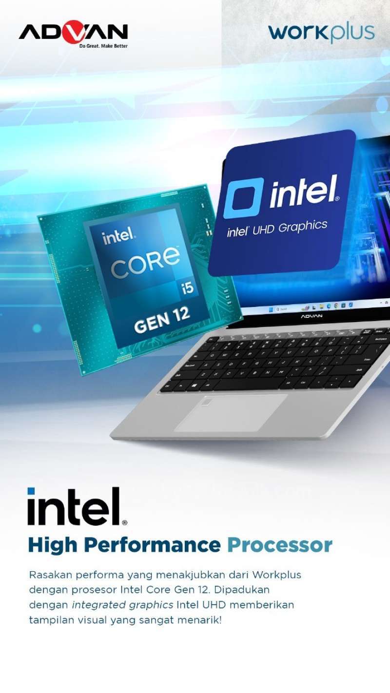 Jual Laptop Advan Workplus Ram 16gb 512gb Notebook Intel I5 Gen 12 ...