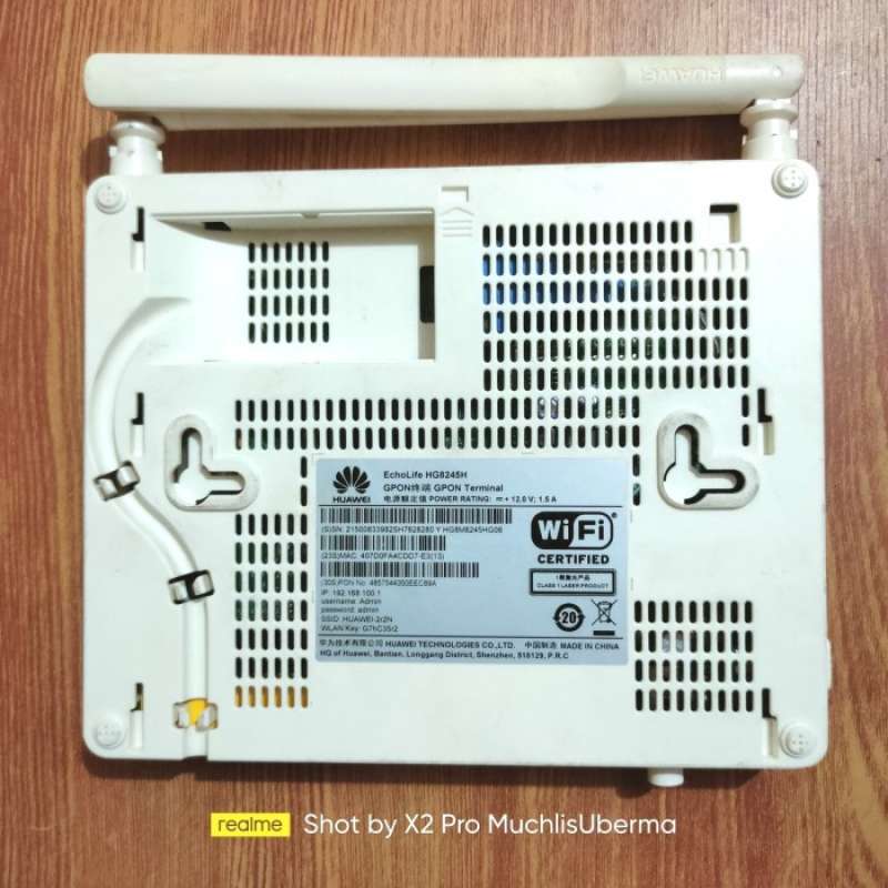 Jual Huawei Echolife Hg8245a Ont Gpon Biru Fiber Optic Modem Router Di ...