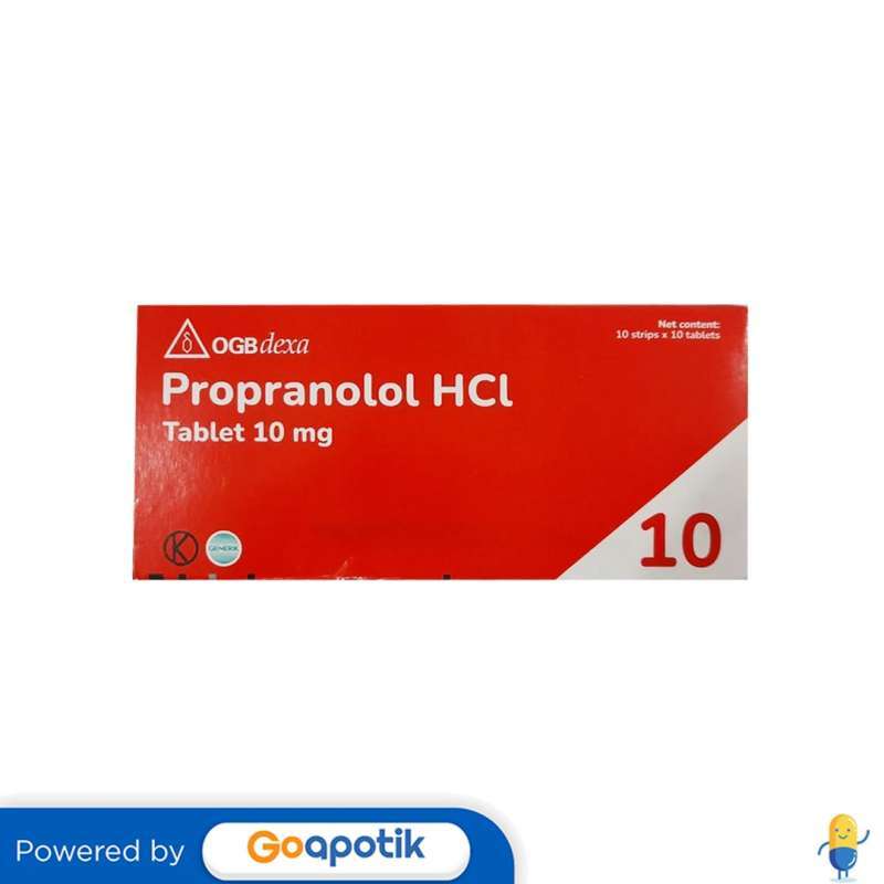 Jual Propranolol Hcl Ogb Dexa Medica 10 Mg Box 100 Tablet / Hipertensi ...