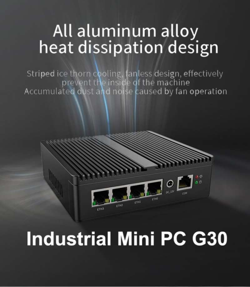 Jual Industrial Mini Pc G30 Intel N5105 4 Port Lan I226-v Router Server ...