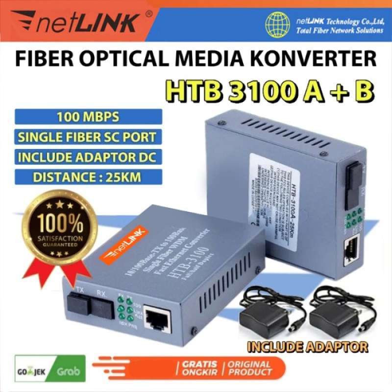 Jual Media Converter Fiber Optic 2 Fo 4 Fo 6 Fo 8 Fo 2 Lan 10/100 Netlink - 3 Fo 2 Lan Aab Di ...