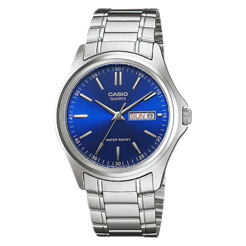 Jual Casio Mtp 1239d 2adf Enticer Men Blue Dial Stainless Steel Strap Di Seller Kingyo