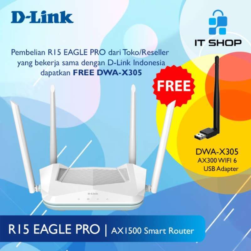 Jual D-link Mesh Eagle Pro Ai Ax1500 Smart Router R15 Di Seller Velvet ...