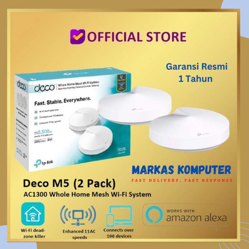 Jual Tp-link Deco M5 Ac1300 Whole Home Mesh Wi-fi System (2-pack ...