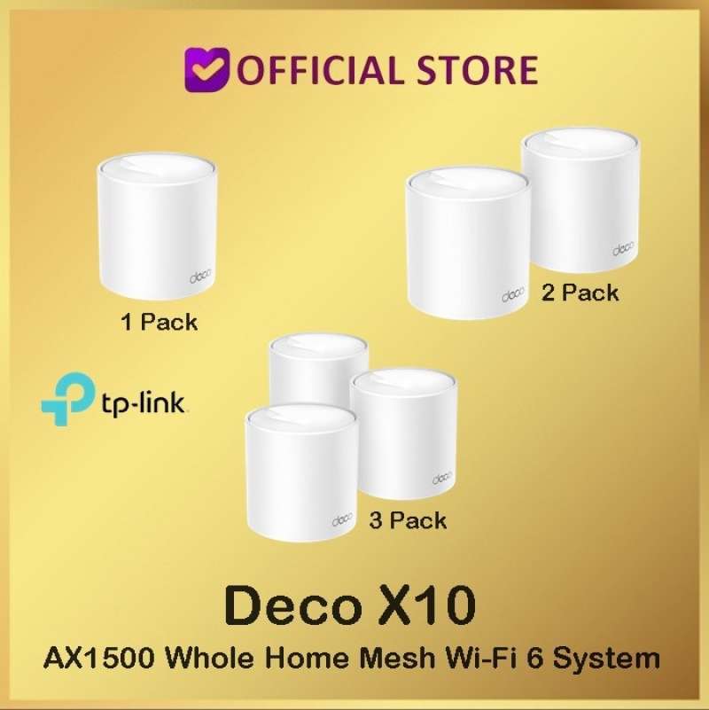Jual Tp-link Deco X10 1/2/3 Pack Ax1500 Whole Home Mesh Wi-fi 6 System ...