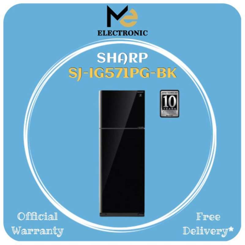 Promo Sharp Kulkas 2 Pintu | Sj-ig571pgbk | Sjig571 | Sj-ig571 | 428 ...