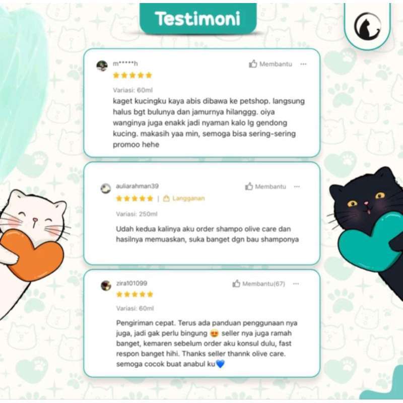 Jual Olive Care Shampo Kucing Total Protection Anti Fungal & Fleas ...