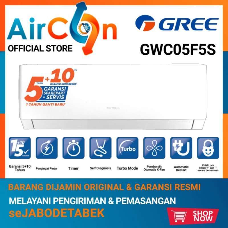 Promo New! Ac Gree 1/2 Pk Ac Gree Inverter Ac Gree Gwc - 5f5s Ac Gree 0 ...