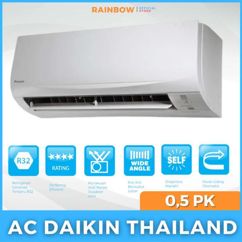 Promo Ac Daikin 0,5 Pk Standart Stc15nv Made In Thailand R32 Diskon 23% ...