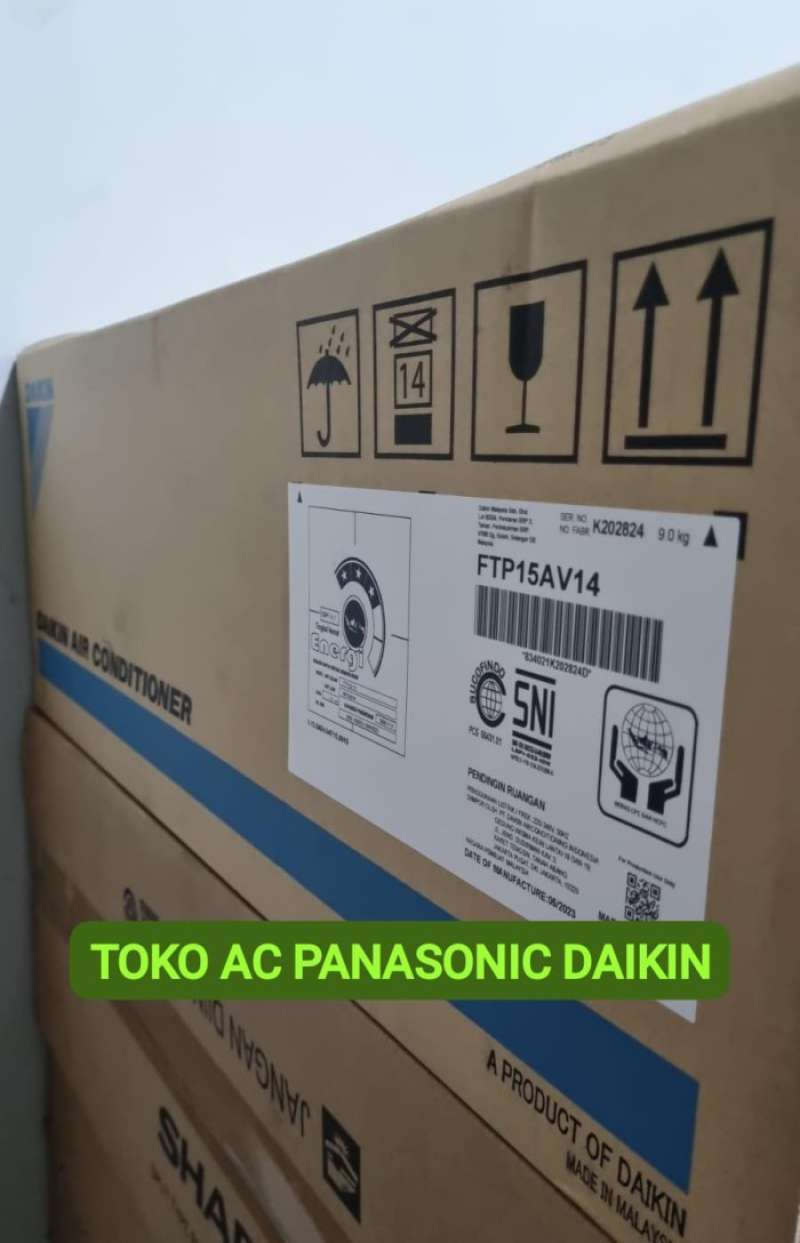 Promo Indoor Ac Daikin 1/2 Pk Ftp/ftv15 Malay, R32 Baru Segel Plus ...