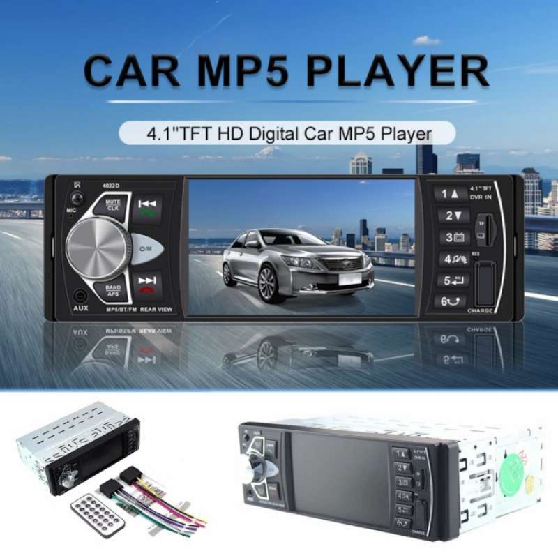 Promo Head Unit Tape Mobil Single Din Lcd Monitor 4.1 Inch 1080p Kklusb ...