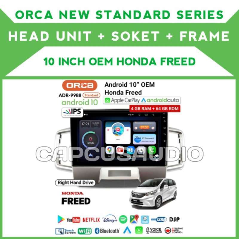 Promo Head Unit Android 10 Inch Oem Honda Freed Orca New Standard ...