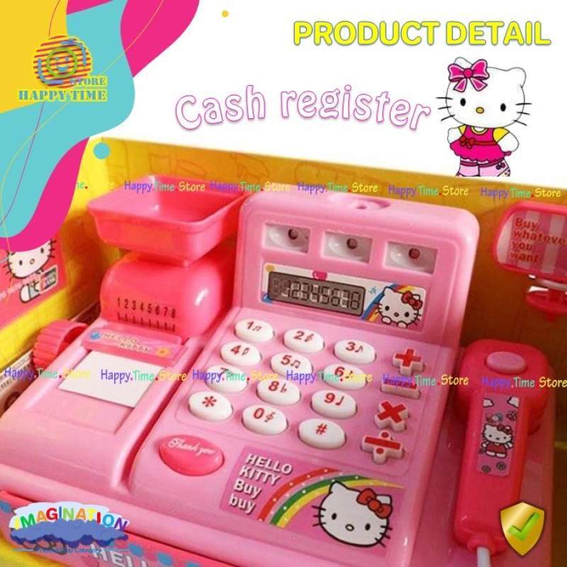 Jual Mainan Anak Supermarket Cash Register Hello Kitty Kasir Kasiran ...