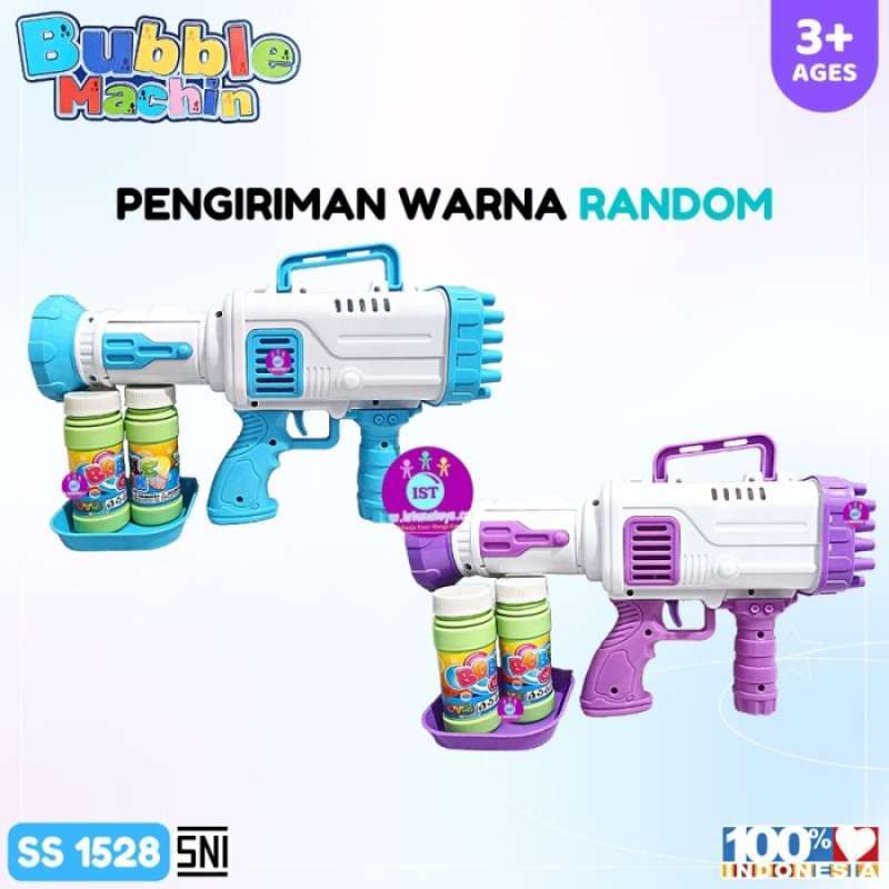 Jual Mainan Bubble Bazooka Launcher Machine 32 Lubang / Gelembung Sabun Di Seller Velvet Store ...