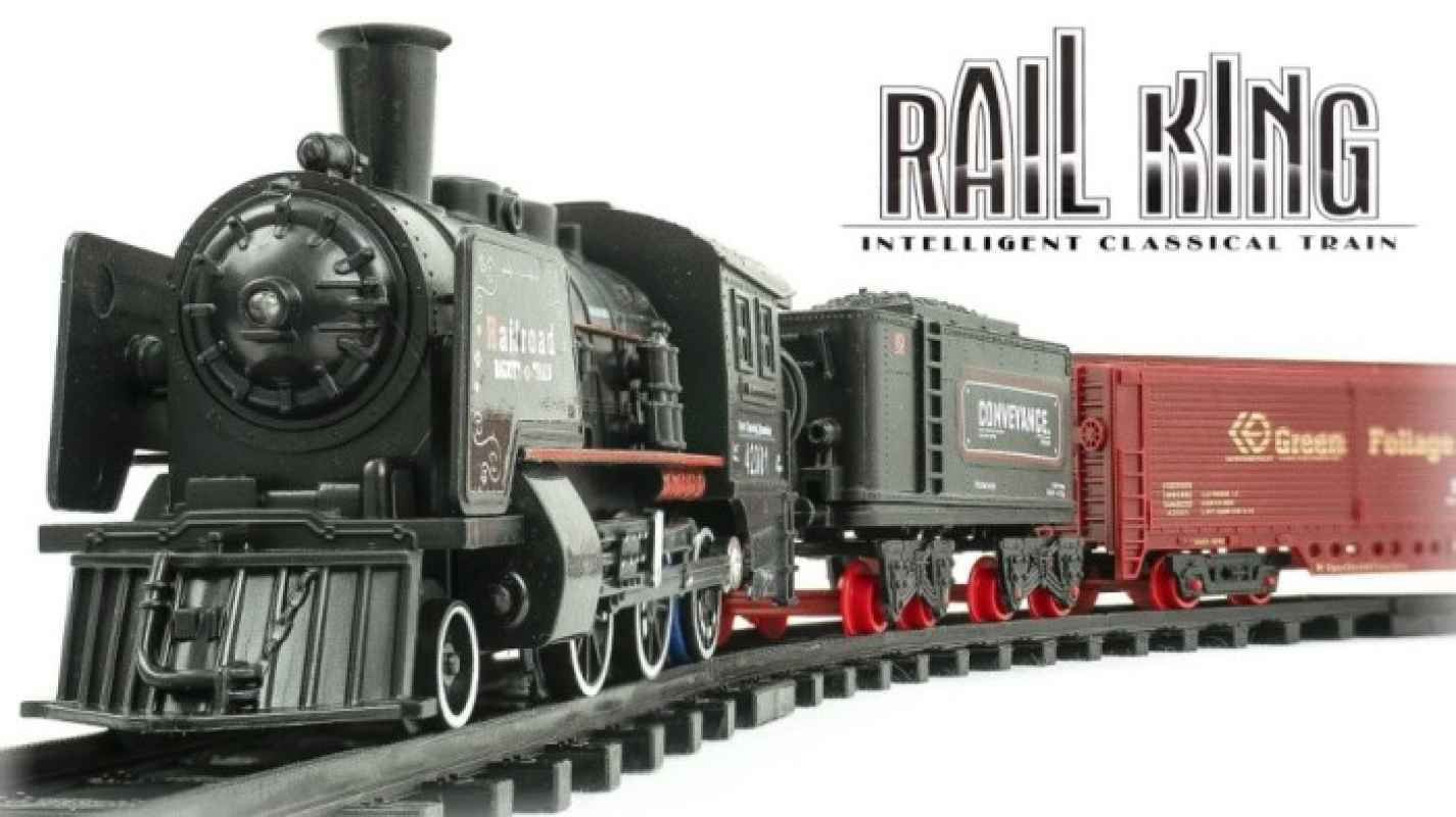 Jual Mainan Diecast Kereta Api Rail King Intelligent Classical Train 13 ...