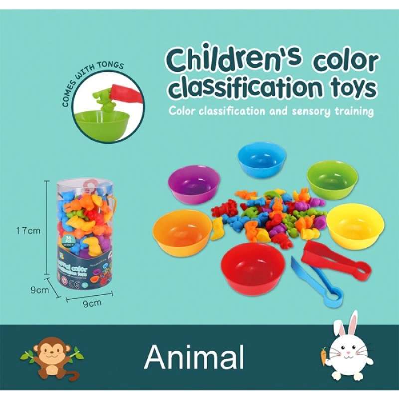Jual Mainan Montessori Mangkok Sortir Warna, Children Color ...