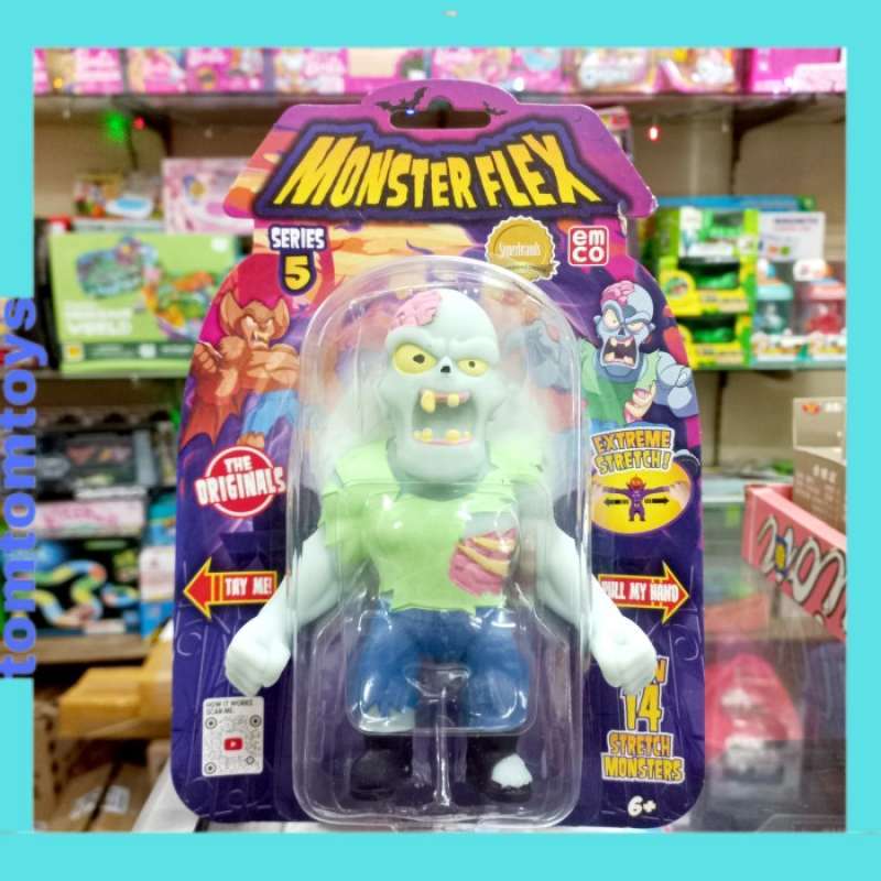 Jual Emco Monster Flex Action Figure Squishy Stretch Lentur - Zombie Di ...