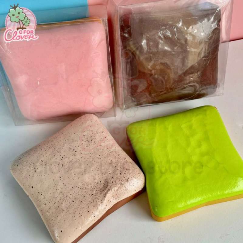 Jual Squishy Jumbo Thick Toast Super Slow And Soft Empuk Roti Skushi ...