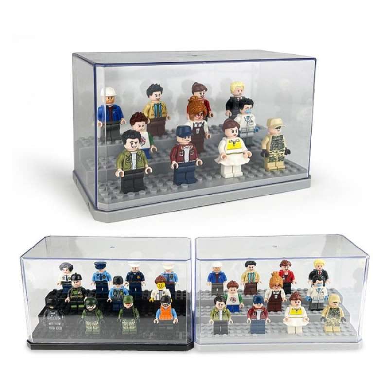 Jual Lego Base Plate Mini Display Box / Lego Minifigure Display Acrylic ...