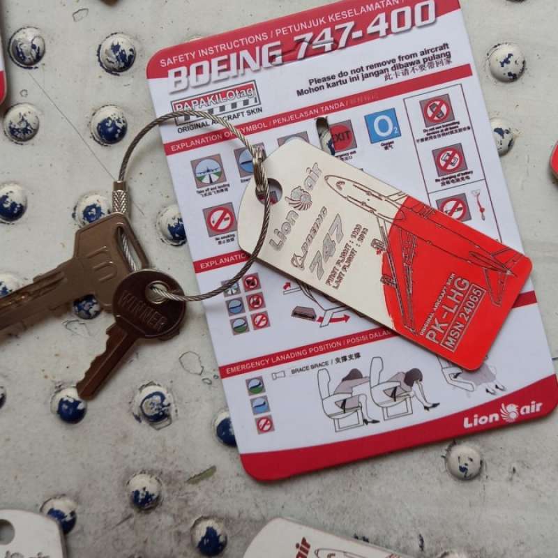 Jual Aviation Plane Aircraft Skin Tag Lion Air Boeing 747 Sc Edition ...