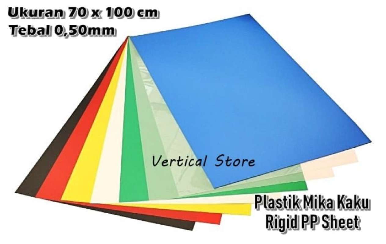 Jual Plastik Pp Mika Kaku Lembaran Sampul Agenda 70cm X 100cm X 0.5mm - Biru Di Seller Velvet ...