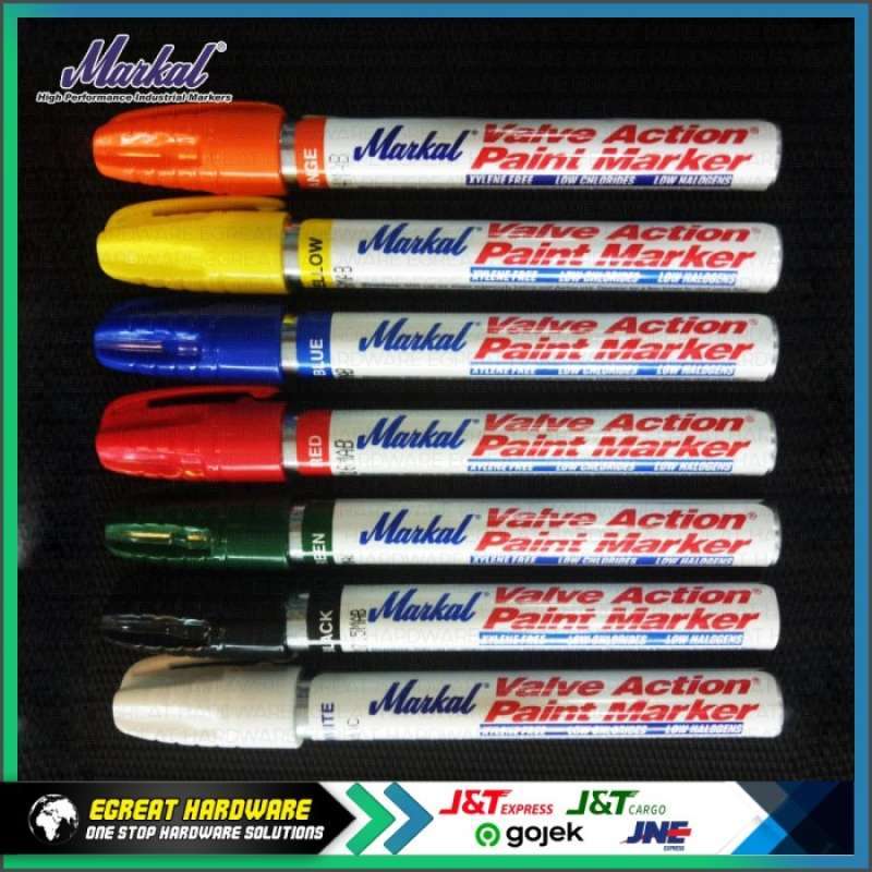 Jual Spidol Marking Permanen Paint Marker Industri Markal Valve Action ...
