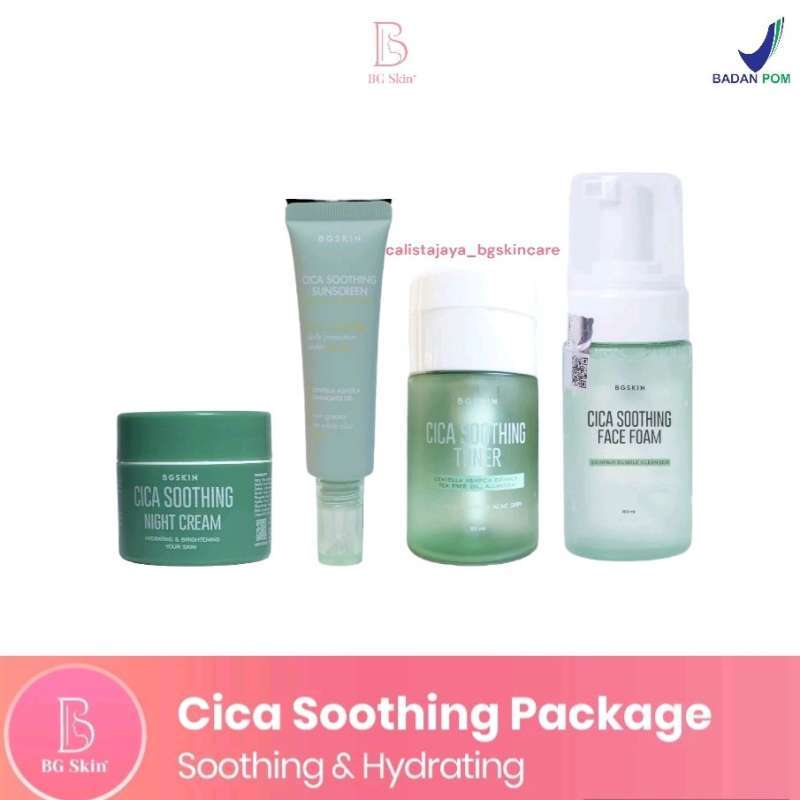 Jual Paket Cica Soothing Bg Skin Original Bpom Di Seller Calista Beauty Glow Skincare - Sumberjo ...