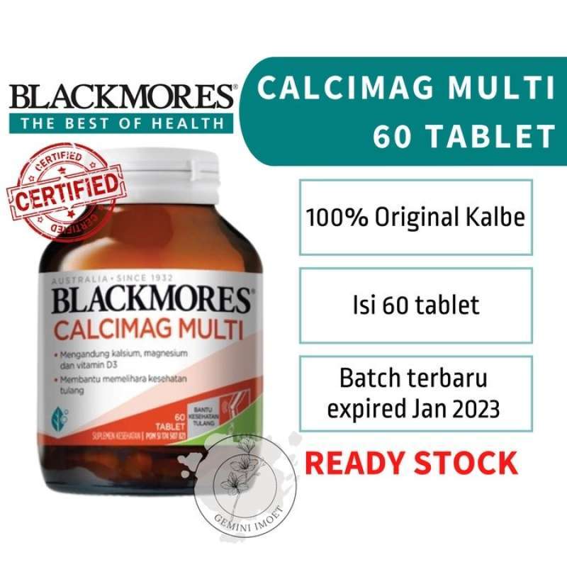 Promo Vitamin Blackmores Calcimag Multi 60 Tablet Kalsium & Magnesium ...