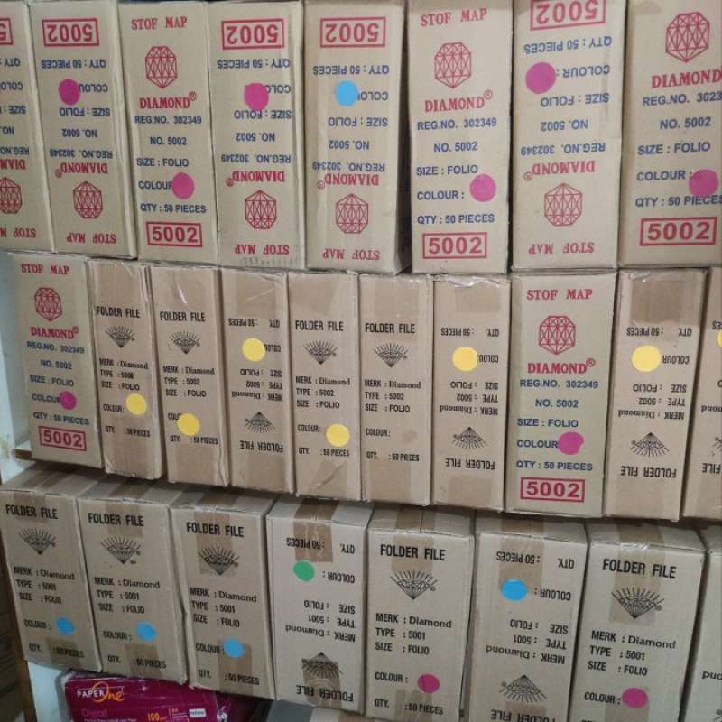 Jual Stop Map Folder File 5002 Biola Diamond Kertas - Diamond Merah Di ...