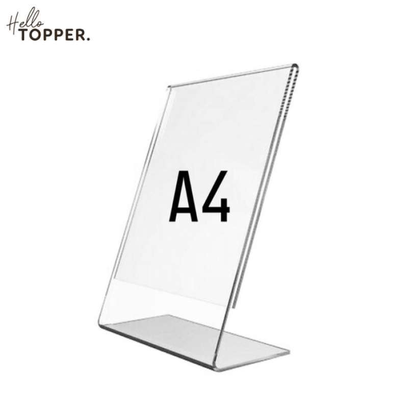 Jual Akrilik Tempat Brosur A4 / Acrylic Tent Card Holder Stand A4 Di ...