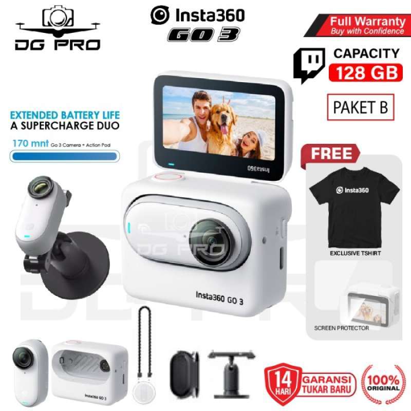 Jual Insta360 Go 3 Action Camera High-capacity Edition 128gb Insta 360 ...