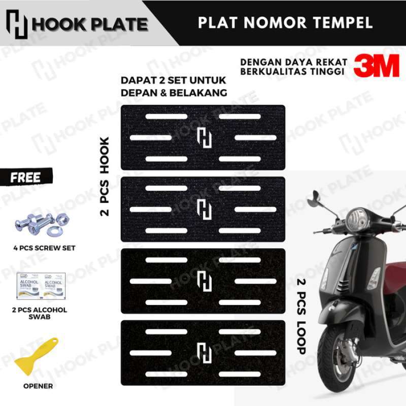 Promo Hook Plate Dudukan Plat Motor Frameless Tanpa Bingkai - Plat ...