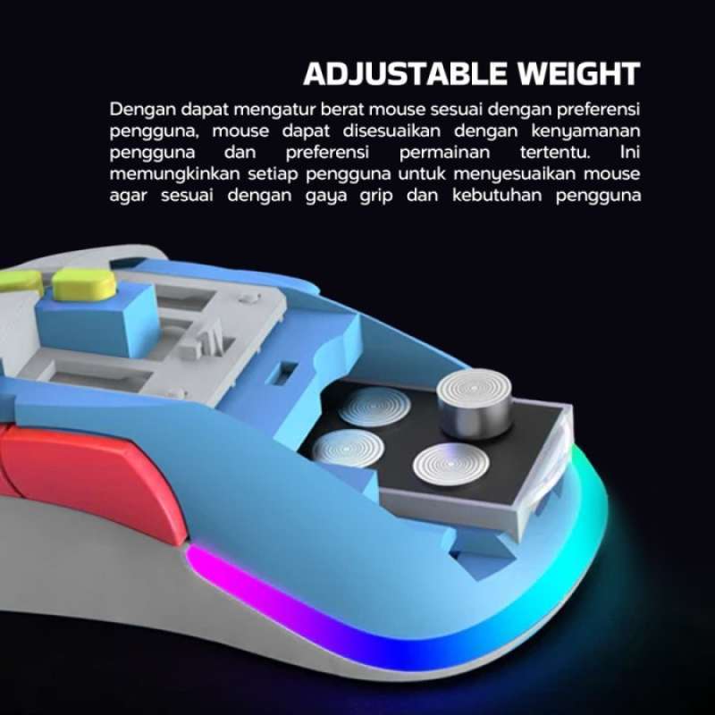 Jual Mouse Gaming Digital Alliance Ergonomic Macro 7 Button Rgb Luna ...