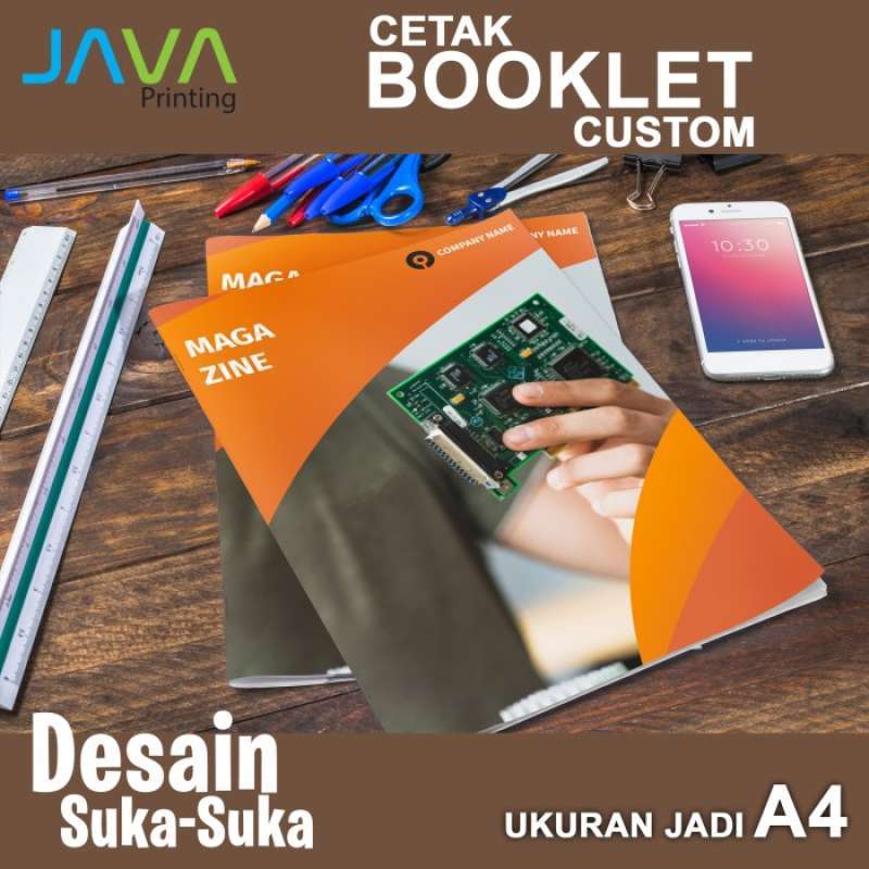 Jual Cetak Booklet A4 -print Buku-cetak Compay Profile-staples Tengah ...