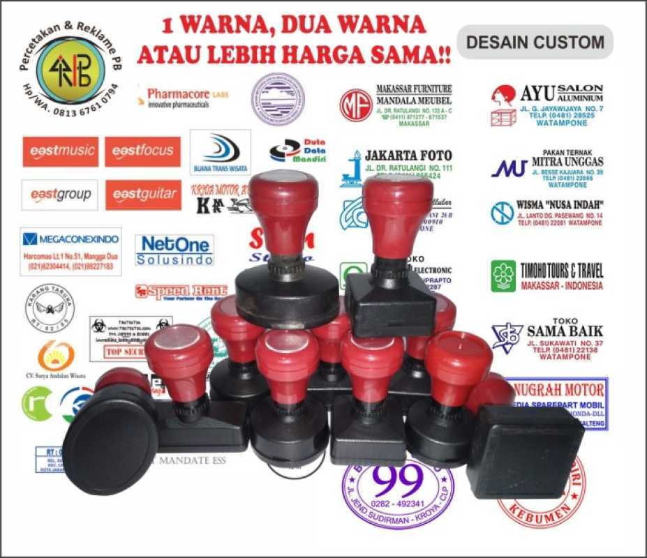 Jual Stempel Custom/ Stempel Warna / Stempel Murah / Cap Otomatis Di ...