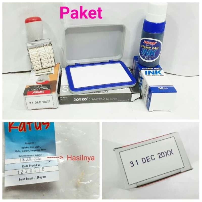 Jual Paket Stempel Tanggal Kadaluarsa / Expired Date / Kode Tanda Cap ...