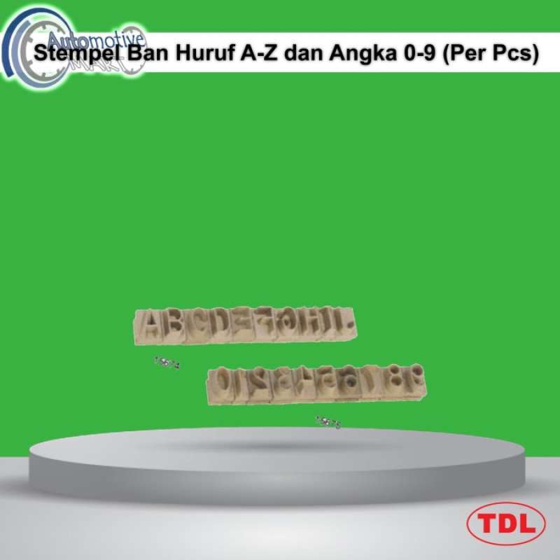 Jual Stempel Ban Huruf A-z Dan Angka 0-9 1/2 (per Pcs) - H Di Seller ...