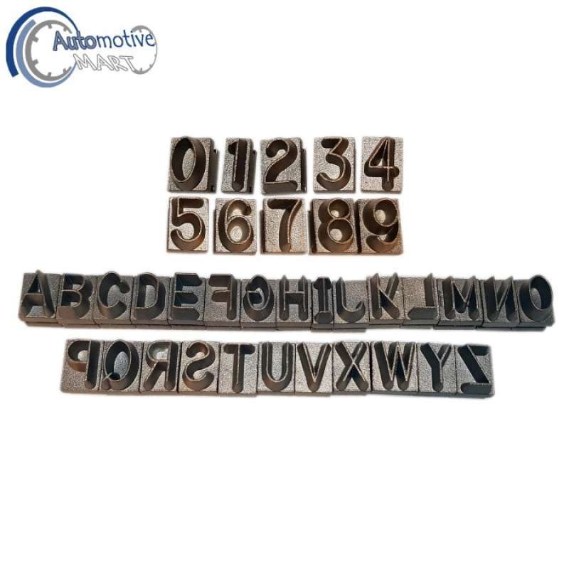 Jual Stempel Ban Huruf A-z Dan Angka 0-9 1/2 (per Pcs) - H Di Seller ...
