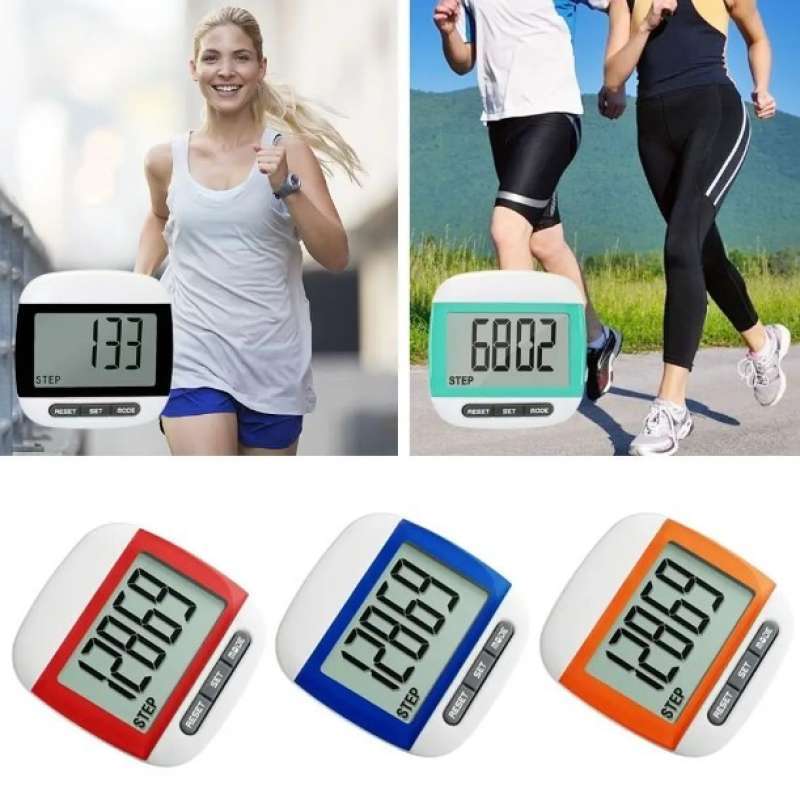 Jual Alat Hitung Penghitung Langkah Lari Kalori Pedometer Pocket Digital Di Seller Tombstone ...