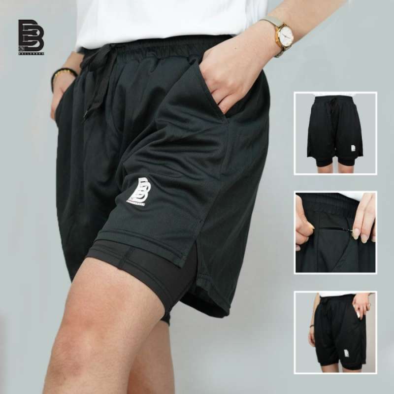 Jual Celana Olahraga 2in1 Ballerbro / Basketball Short Dengan ...