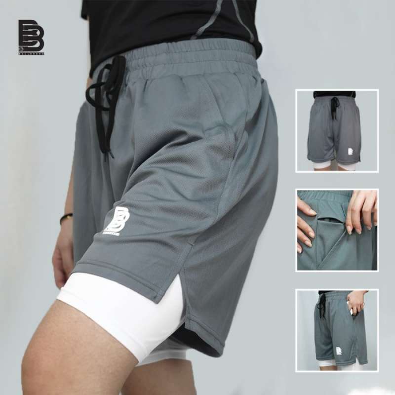 Jual Celana Olahraga 2in1 Ballerbro / Basketball Short Dengan ...