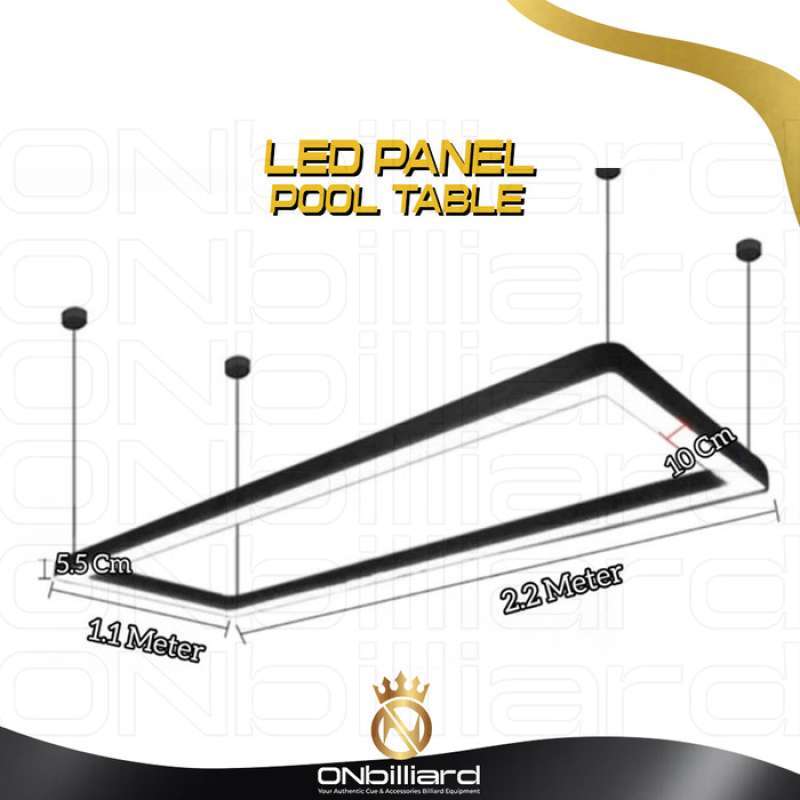 Jual Lampu Led Meja Billiard Persegi Panjang Square Lamp Biliar Table ...