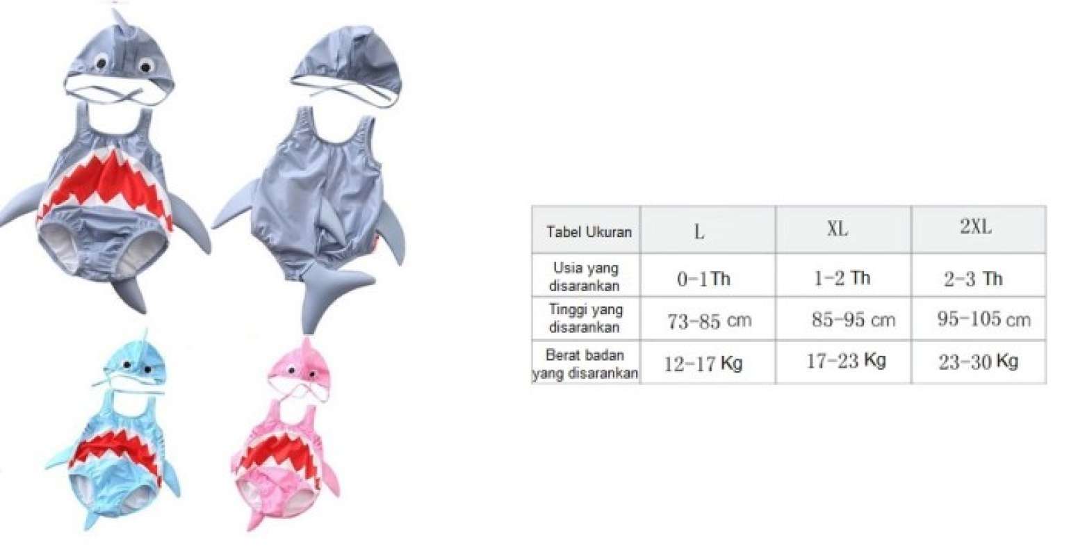 Jual Baju Renang Anak Unisex Model Baby Shark Dan Finding Nemo Ju ...