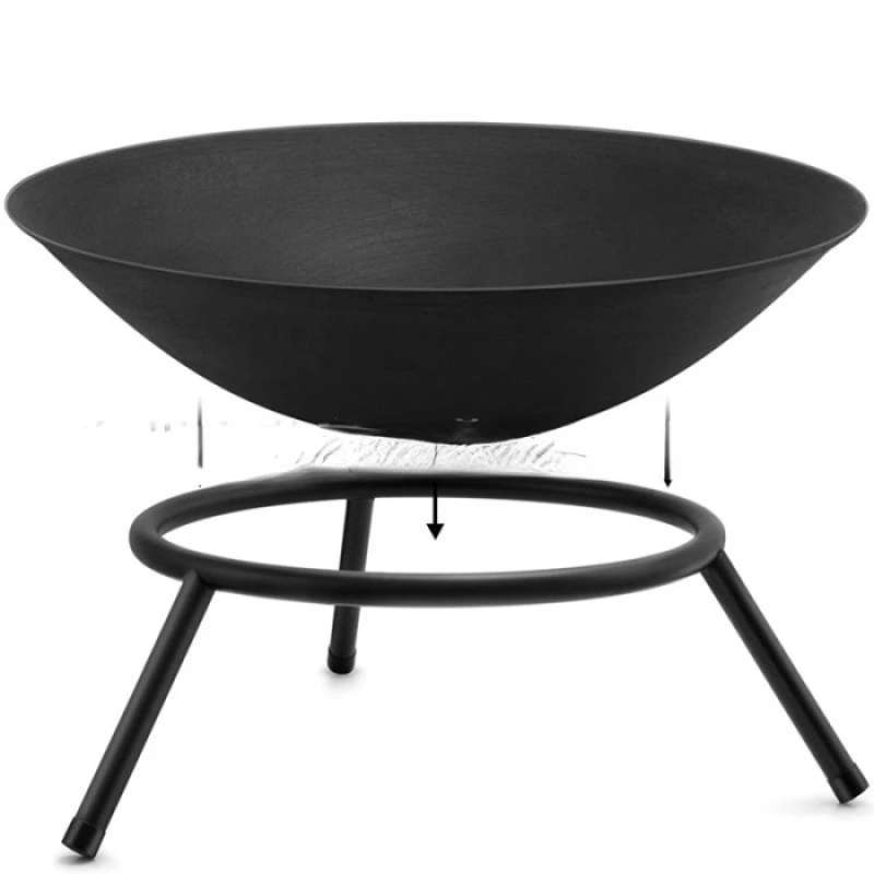 Jual 60cm Steel Large Fire Bowl Cast Iron Firepit Modern Fire Pit Gard ...