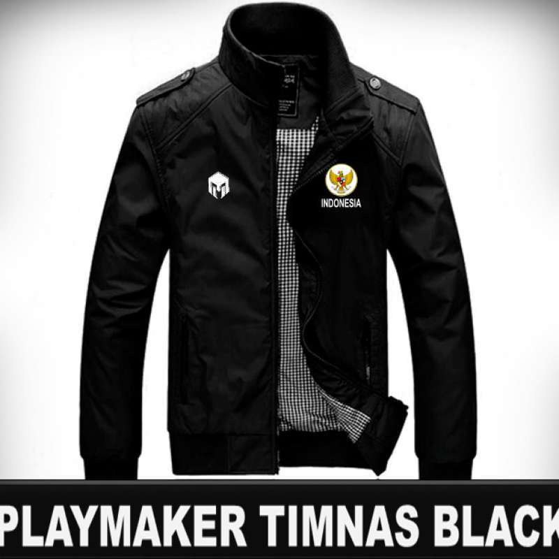 Jual Jaket Playmaker Timnas Black / Jaket Casual / Jalet Motor / Ada ...