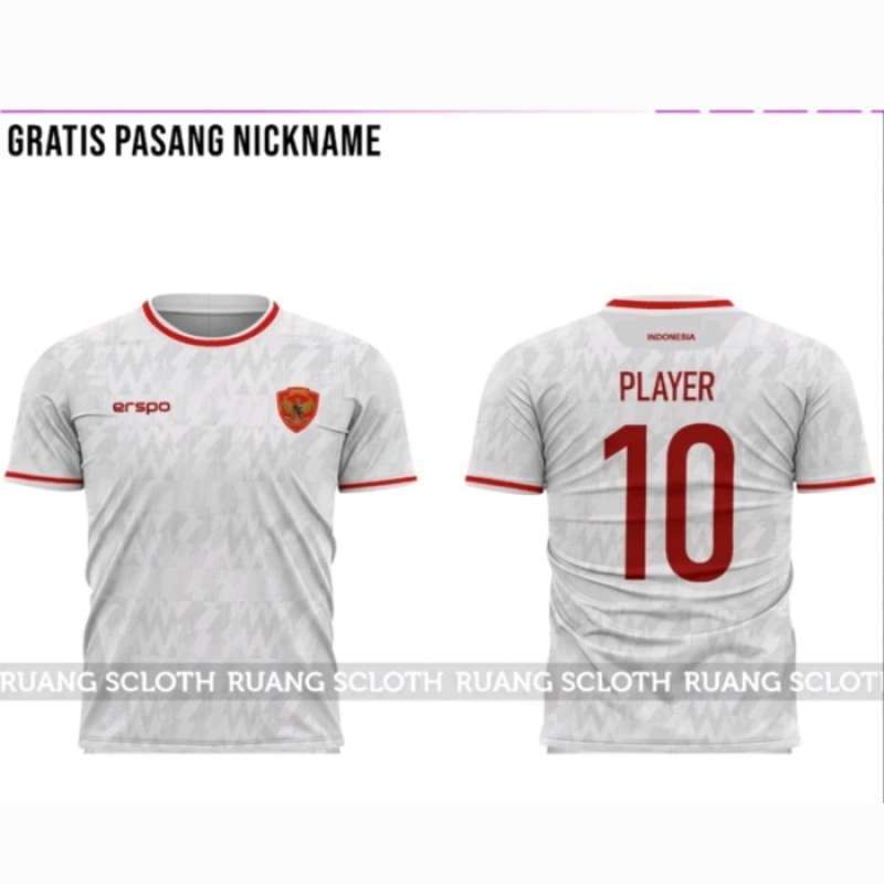 Jual Jersey Timnas Indonesia 2024 Erspo Home Away Setelan Atasan Kualitas Premium Original ...